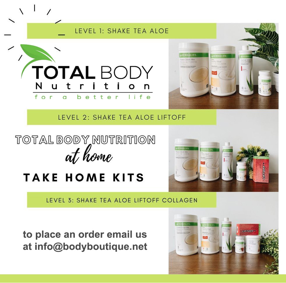 Total Body Nutrition Store Located Inside - Body Boutique Fitness for Women