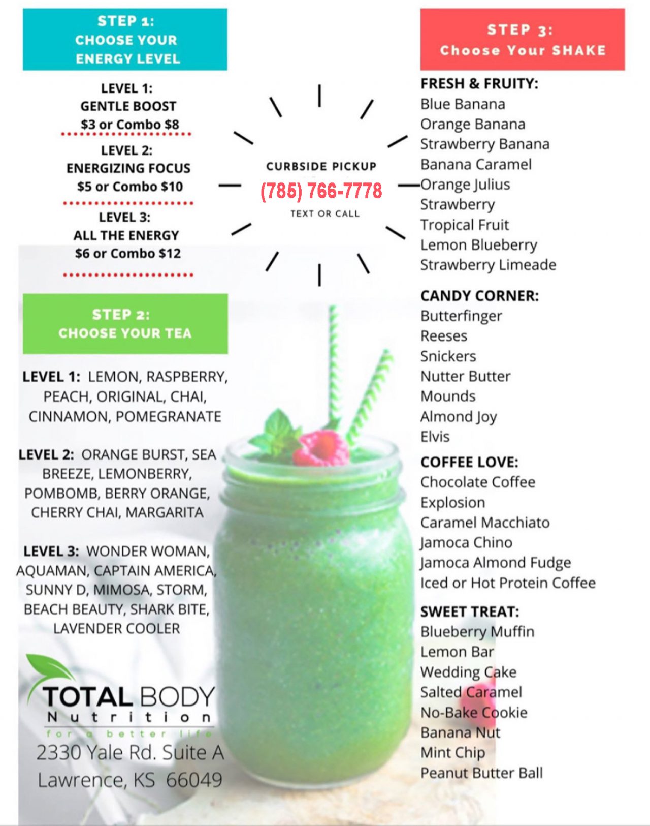 TBN Menu - Body Boutique Fitness